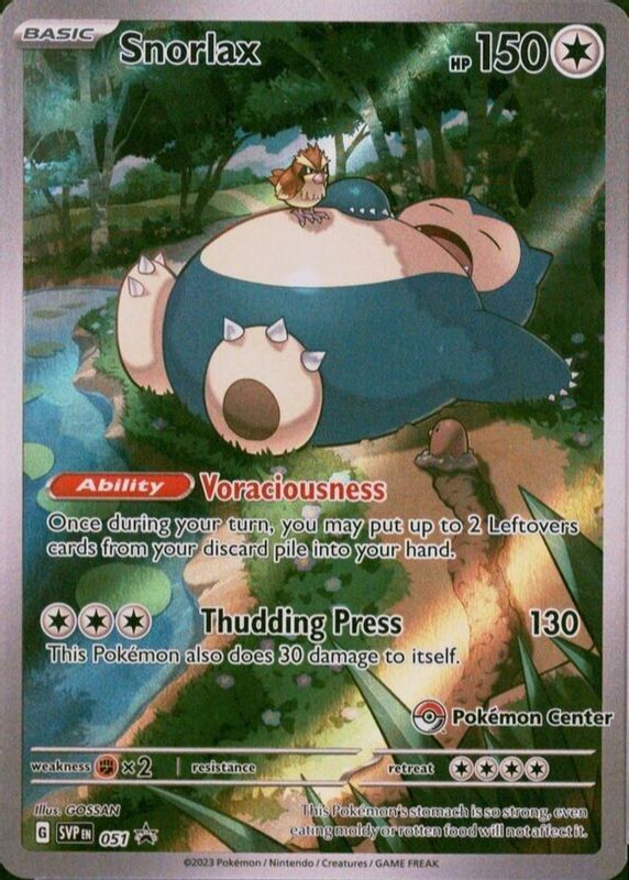 Snorlax 2023 Scarlet & Violet: Black Star Promo #SVP051 151 Elite Trainer Box (Pokemon Center ...